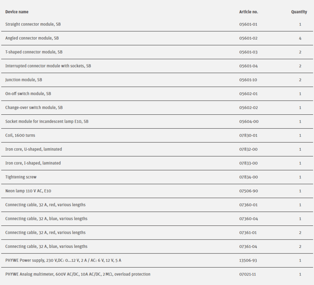 Self-induction when switching acircuit off – Hoskin Scientific